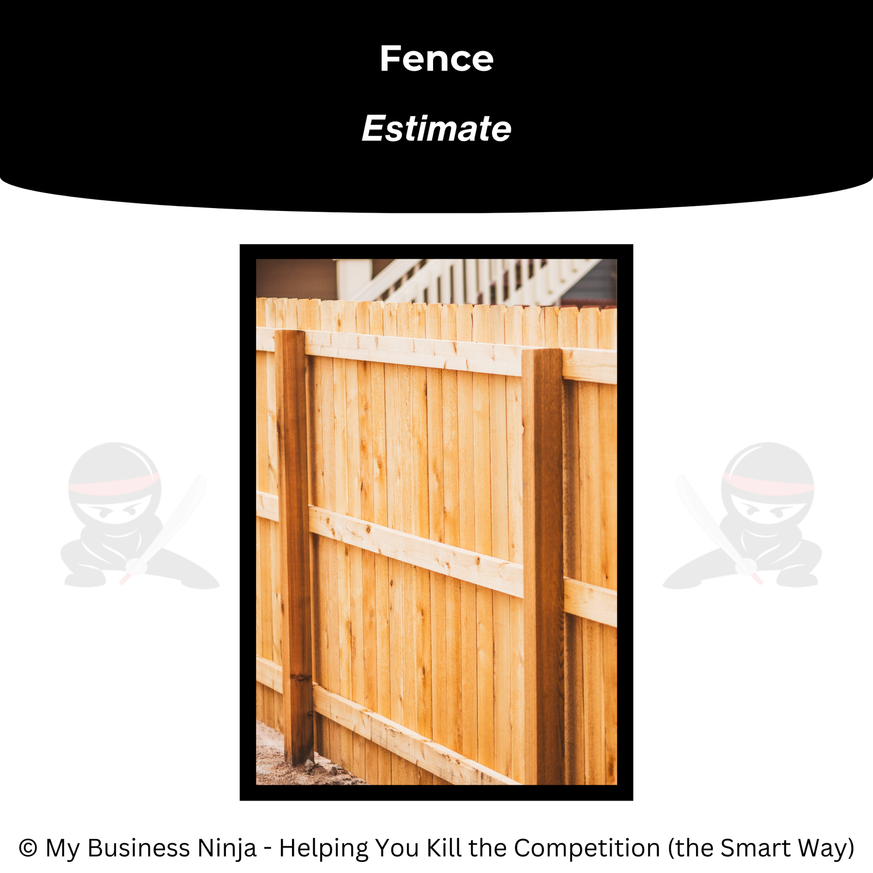 Fence Installation Estimate Template (Editable PDF + Word) – My ...